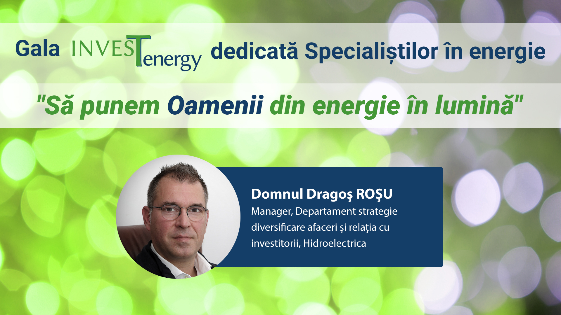 VIDEO Dragoș ROȘU este Specialistul de la Hidroelectrica premiat la ...