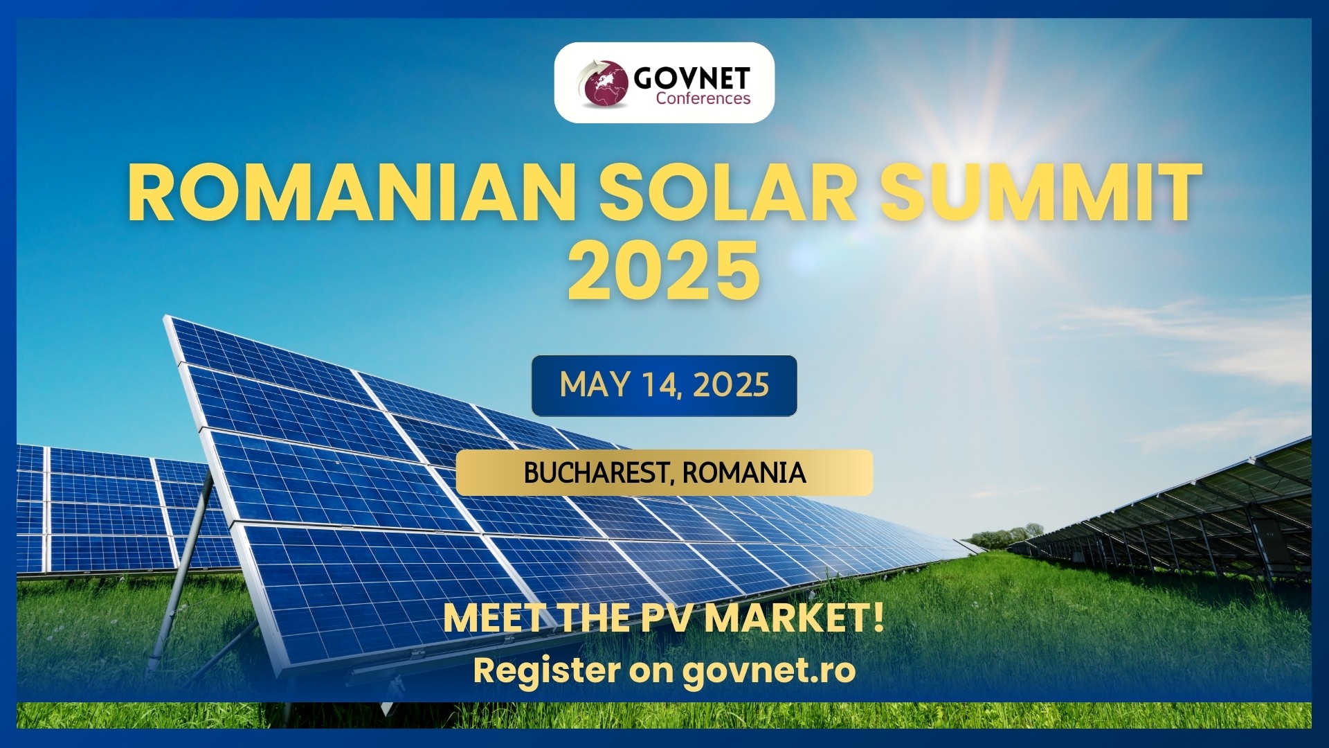 Recomandăm Romanian Solar Summit 2025, organizat de Govnet Conferences ...